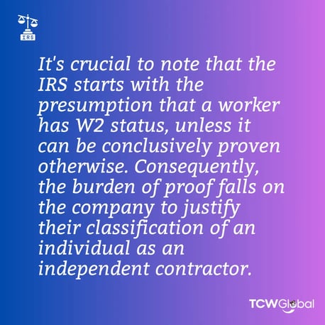 Understanding IRS Worker Classification: From the 20-Factor to three ...