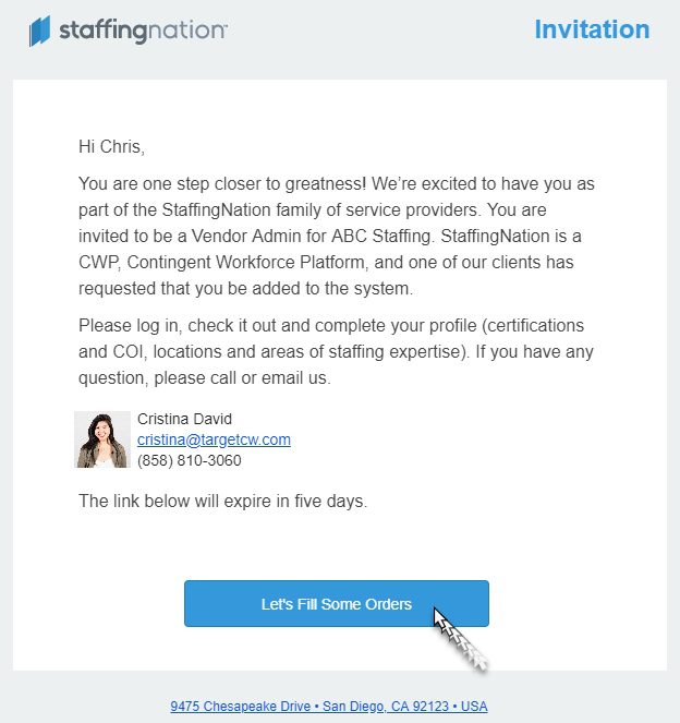 Setting Up a Vendor Account